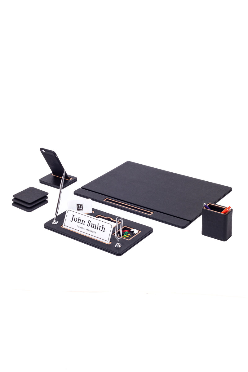 Royal Leather Desk Set 5 Piece Cover Model – Lux Desk Sets